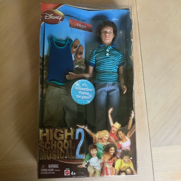 Disney | Toys | Disney High School Musical 2 Hsm2 Troy Doll Nwt | Poshmark